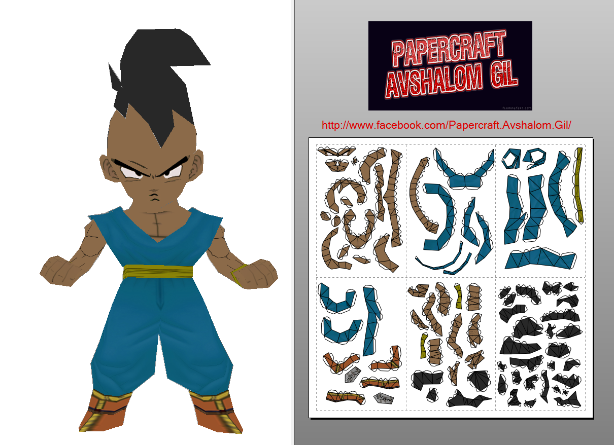 Tin-Papercraft-World: Chibi Uub