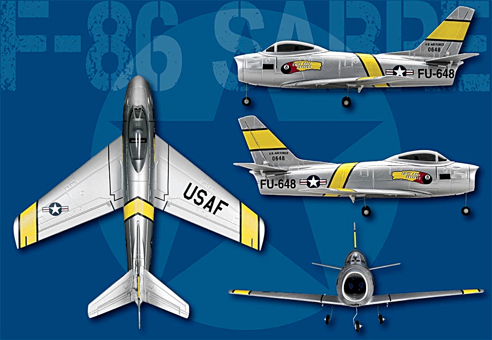INCOMING - GREAT PLANES F-86 SABRE RADIO-CONTROL JET ~ Megamag 2