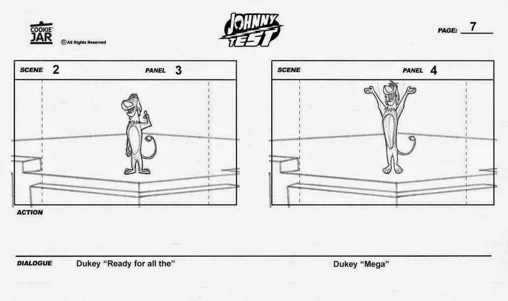Shane Doyle animation,design,storyboards: StoryBoard- Johnny Test Teaser