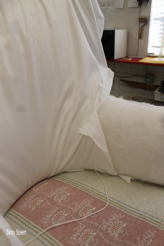 Betsy Speert's Blog: Upholstering the Inside Back of a Chair: Chapter 3