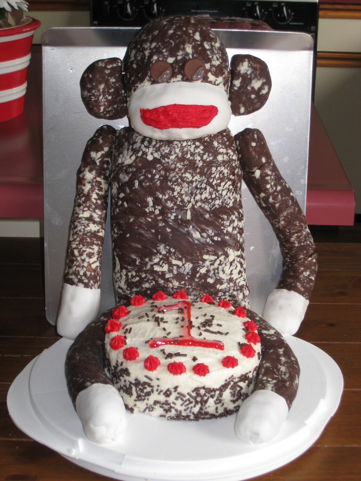 The Sweet Life: Baked Fresh Daily: Sock Monkey Cake