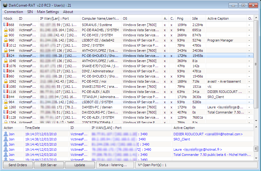Profesyonel Hack Programları: Darkcomet Rat Programı İle Karşı ...