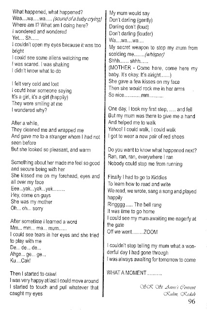 Competitor's Scripts (Choral Speaking) ~ The Journey