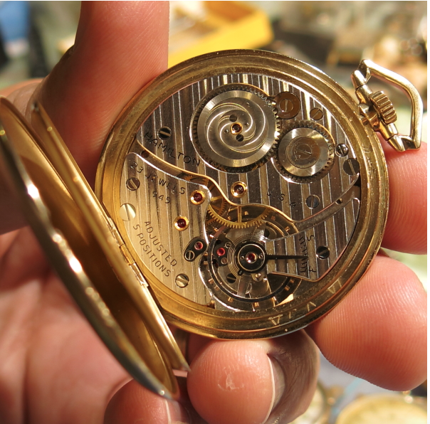 Vintage Hamilton Watch Restoration: 945 Pocket Watch Conversion
