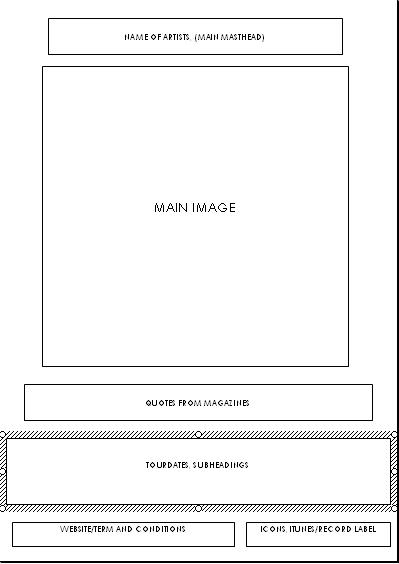 A2 Advanced Media Production: Computer Drafts of Poster Layouts