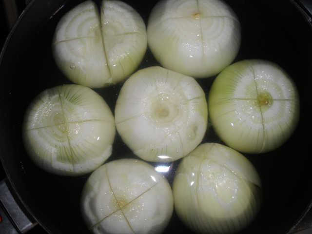 Mi bloguico de Cocina: Cebollas Cocidas Aliñadas