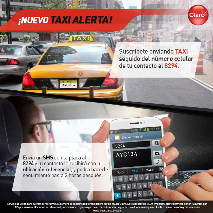 CLARO QUE TIENES MAS: Nuevo Taxi Alerta