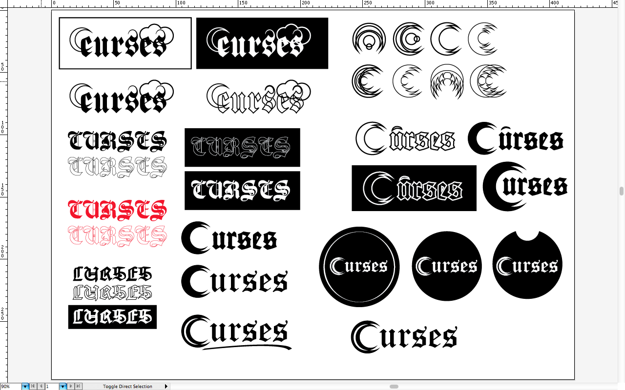 Design Practice: Curses - Logo Development