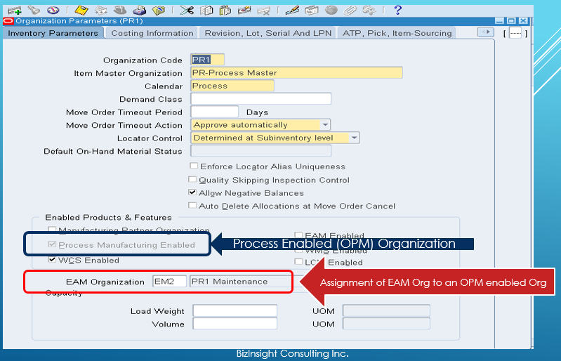 Bizinsight Consulting Blog: How to Enable an Org for Oracle OPM ...