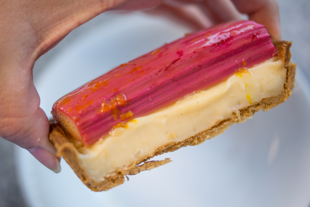 GLAZED RHUBARB + CUSTARD TART. | Barely There Beauty - A Lifestyle Blog ...