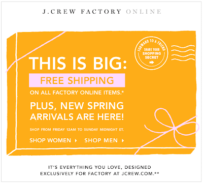J.Crew Aficionada: J.Crew Email: FACTORY ONLINE IS OPEN: NEW ARRIVALS ...