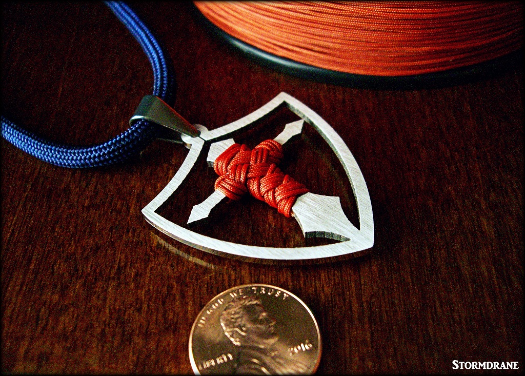 Stormdrane's Blog: Cutout Cross Shield Pendant with Sailors Cross Knot