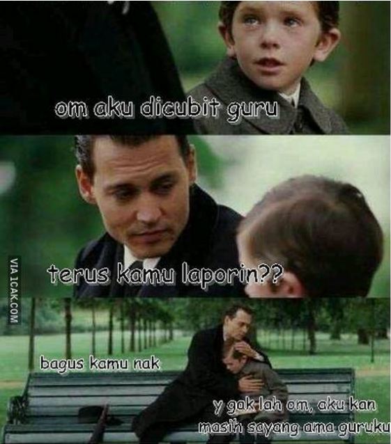 15 Meme Guru Mencubit Siswa, Haduh Ngakak Sampek Mules...