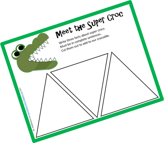 Meet the Super Croc - Classroom Freebies