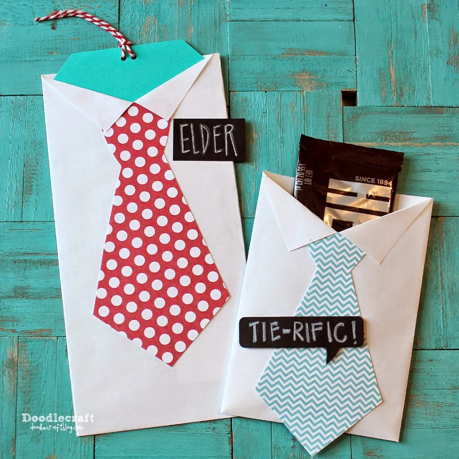 Shirt and Tie Treat Holders from Envelopes!