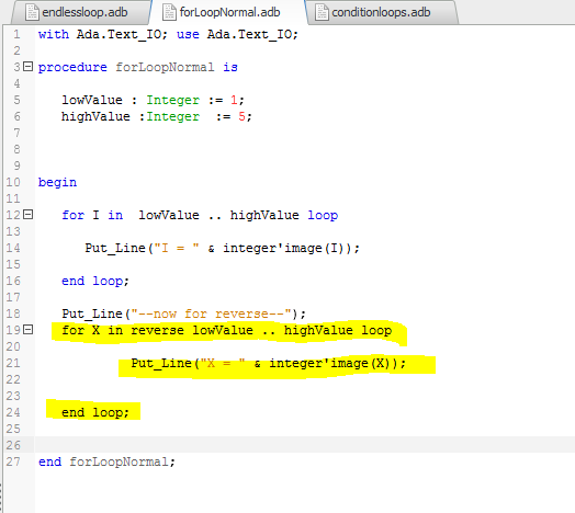 Progress of Learning ADA Programming: Loops!