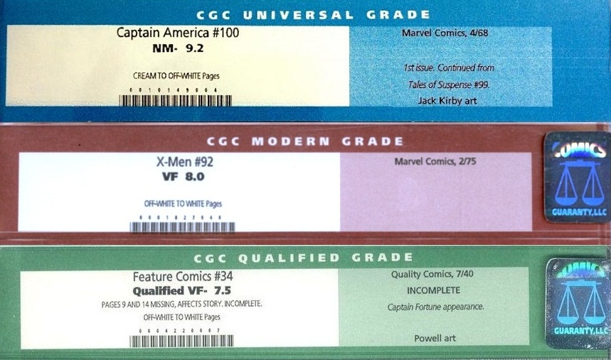 Graded Key Comics: CGC - Certified Guarantee Corporation
