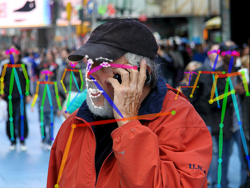 OpenCV 備忘録: OpenPose の顔特徴点検出機能 を試してみた。(I tried face keypoint detection ...