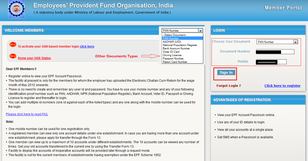 How To Download EPF (Employee Provident Fund) e-Passbook Online ...