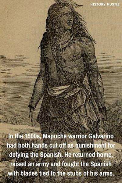 CHODAVARAMNET: MAPUCHE WARRIOR GALVARINO