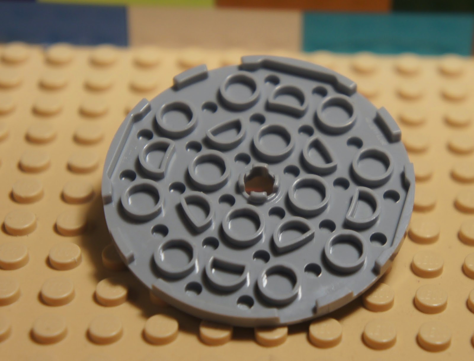 LEGO 11213 Medium Stone Gray 6X6 PLATE 6 x 6 Round w/ Tube Pin ~ stores ...