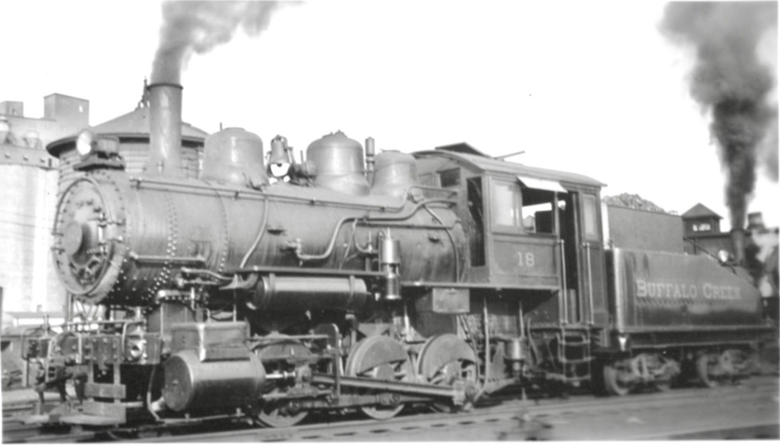 Vintage Railroad Pictures: Buffalo Creek #18, Brooks, March, 1912 ...