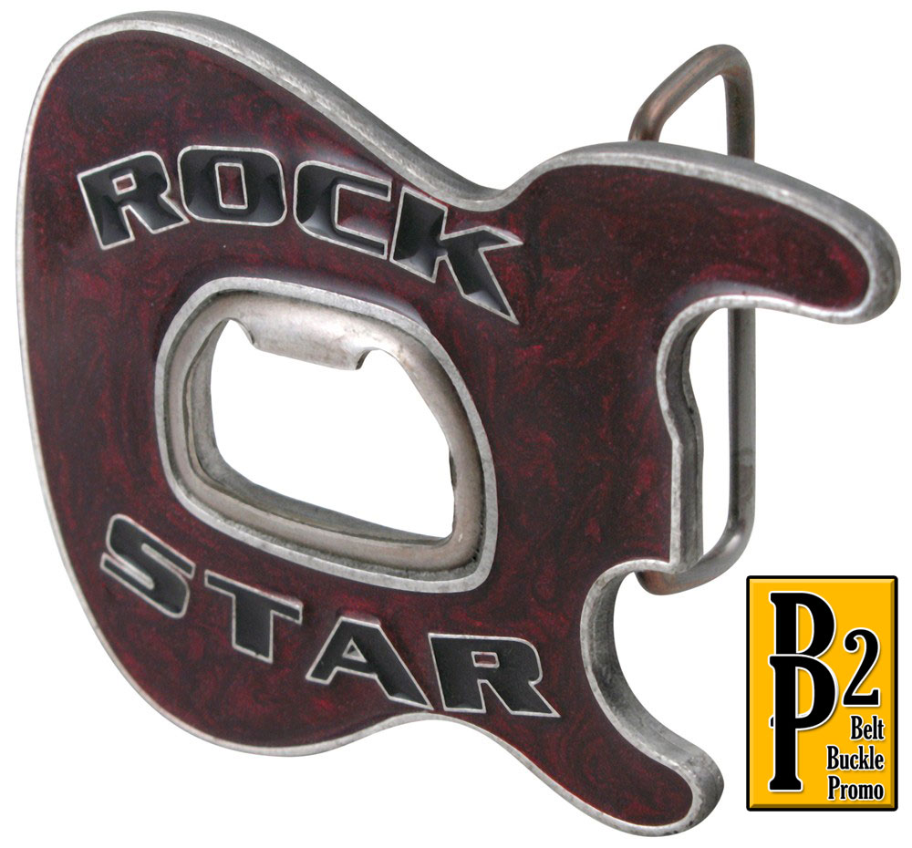 Custom Belt Buckle Promo: Rock Star Belt Buckle