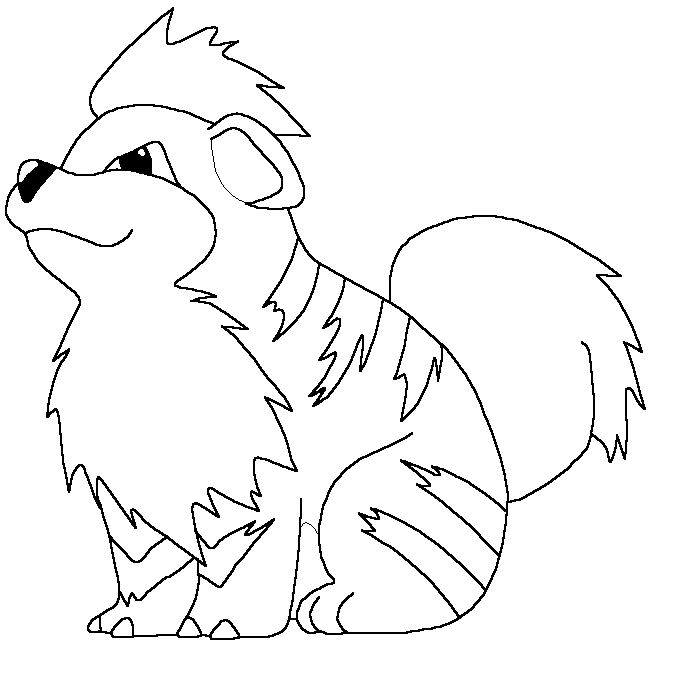 Mobile/growlithe Coloring Sheet Coloring Pages