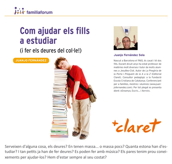 VENT DE CARA: Estudiar, fer deures i desigualtats educatives: un llibre i una polèmica