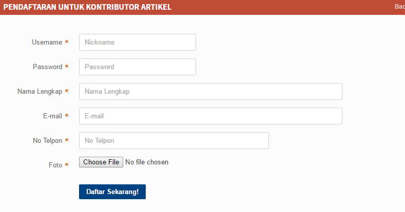 Register & Upload Shell CMS Swarakalibata - Dot - Tutorial