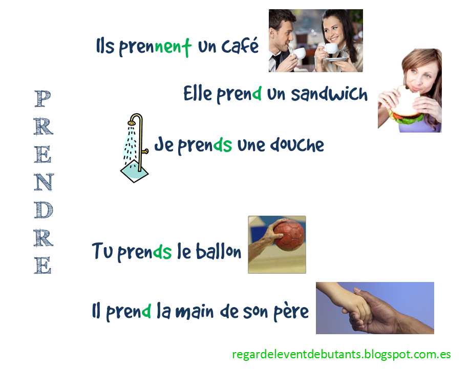 groupe A1 - Alliance-2016: Le verbe PRENDRE