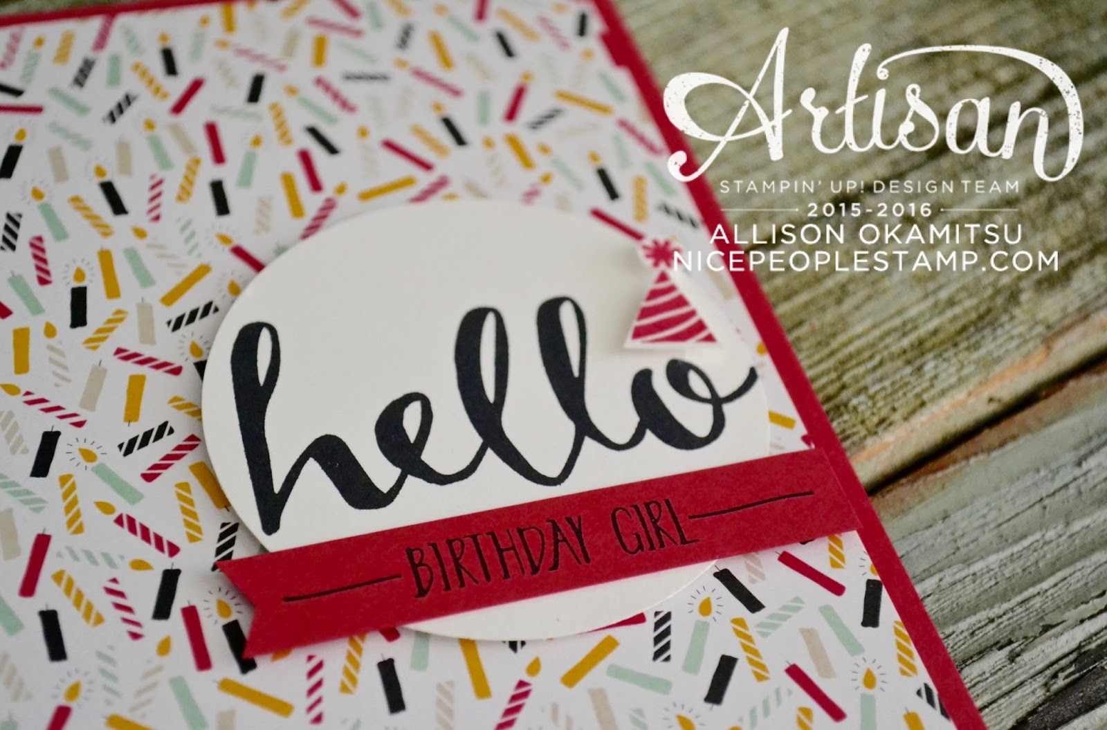 Hello Birthday Card - Nice People STAMP!