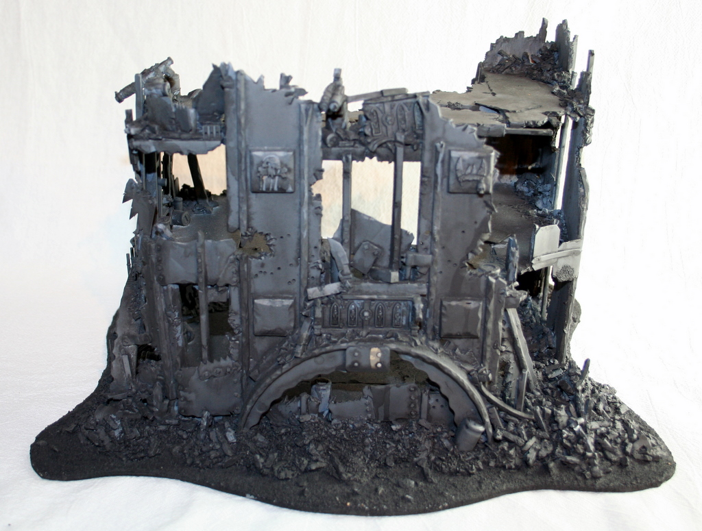 Warhammer In Progress: Scenery Terrain - Scratch Built 3 Story Ruin