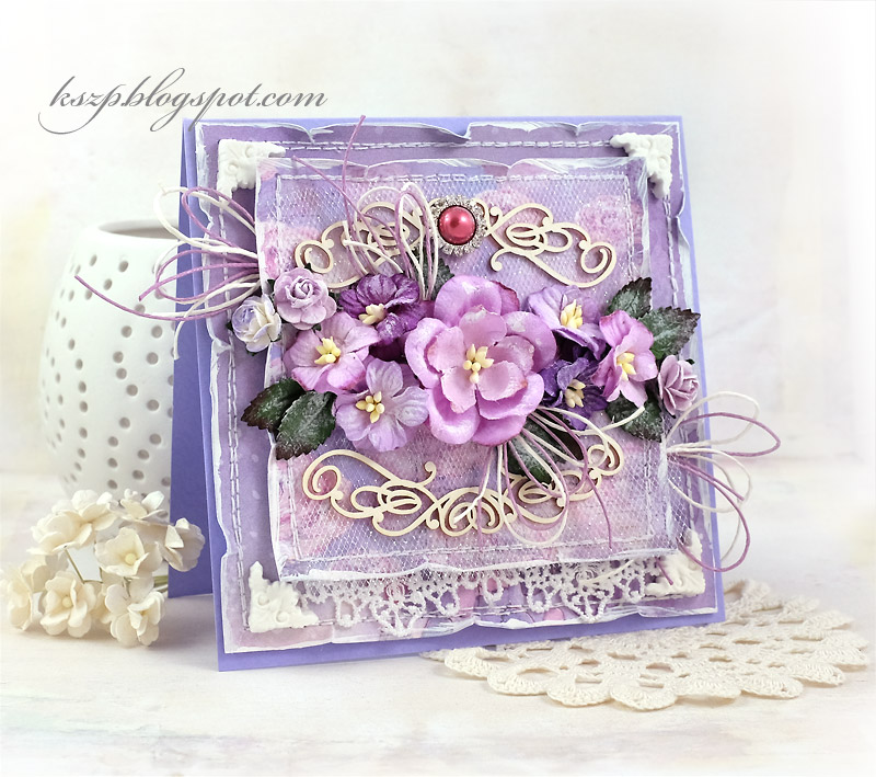 Wild Orchid Crafts: Violet card