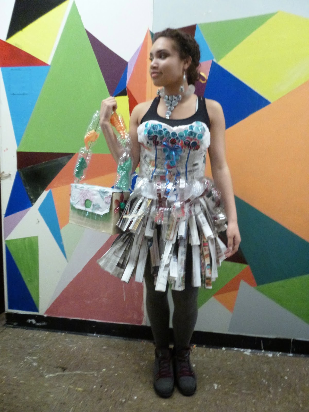 Lane Tech Art Studio : Recycled Fashion 2014