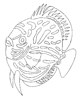 peste fisa de colorat plansa pesti ~ Desene Imagini de colorat