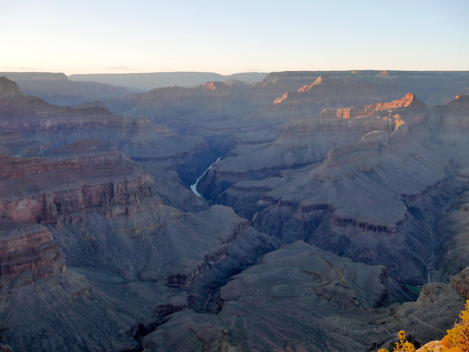 American Travel Journal: Sunset at Pima Point - Grand Canyon National Park