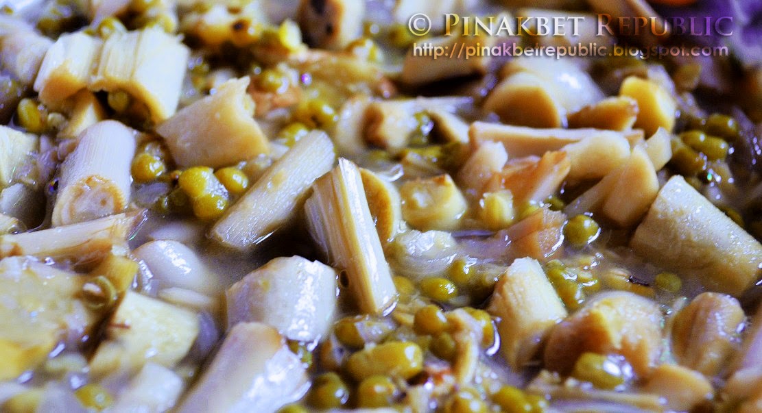 mongo beans soup with rattan bud/shoot ~ PINAKBET REPUBLIC