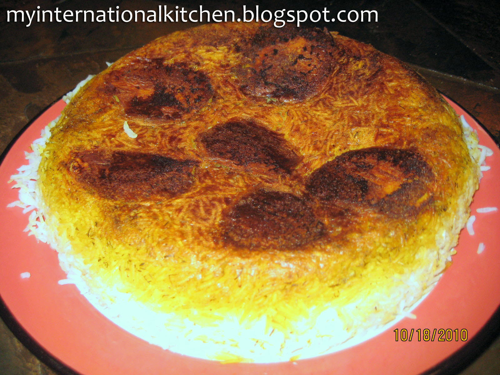 My International Kitchen: Polow and Tah-dig (White Persian Rice)
