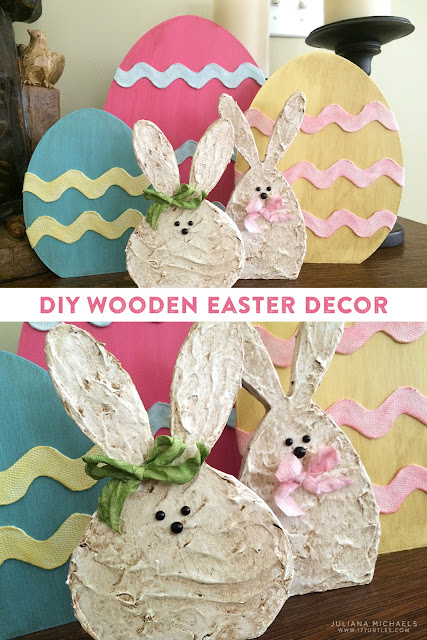 DIY Wooden Easter Decor - 17turtles Juliana Michaels