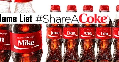 Coke Name List: Coca-Cola newest campaign “Share A Coke” | Today Bliss