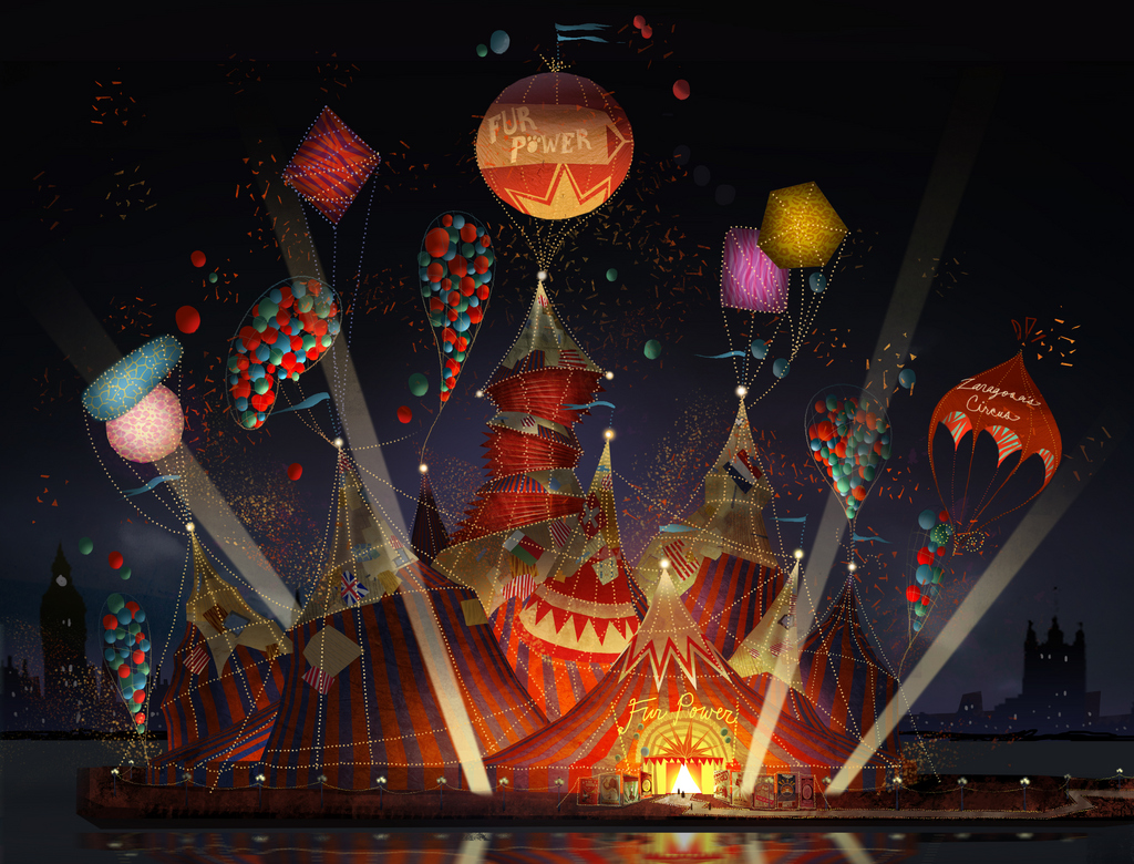 Stevie Ray | Environment concept art, Animation art, Circus art