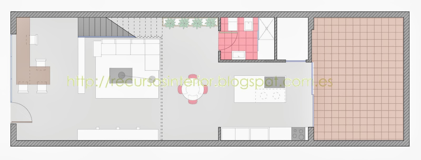 Colorear planos de Autocad en Photoshop - Recursos Interior. Autocad ...