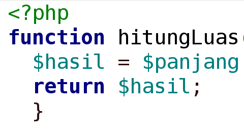 Mengenal Fungsi pada PHP