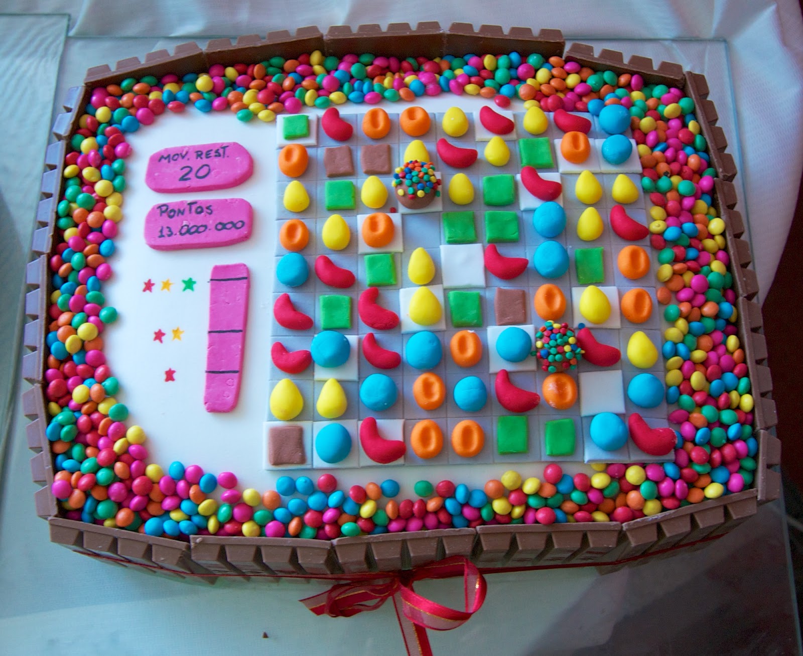 Paty Designer de Bolos: Bolo com tema do jogo Candy Crush