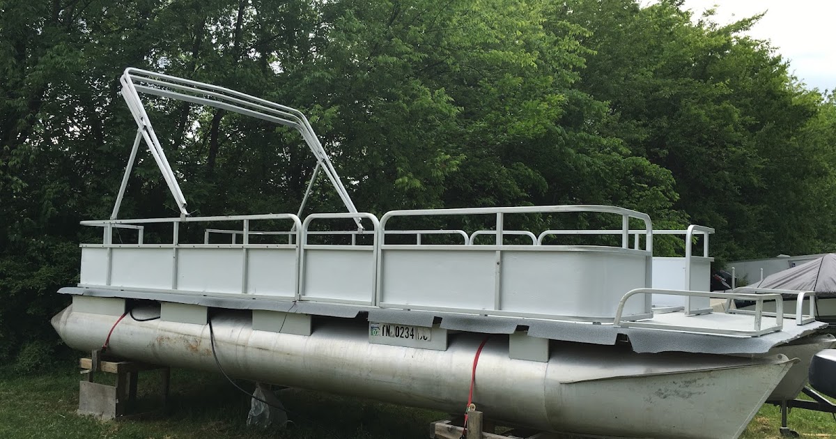 Pontoon Restoration: Rails are Installed