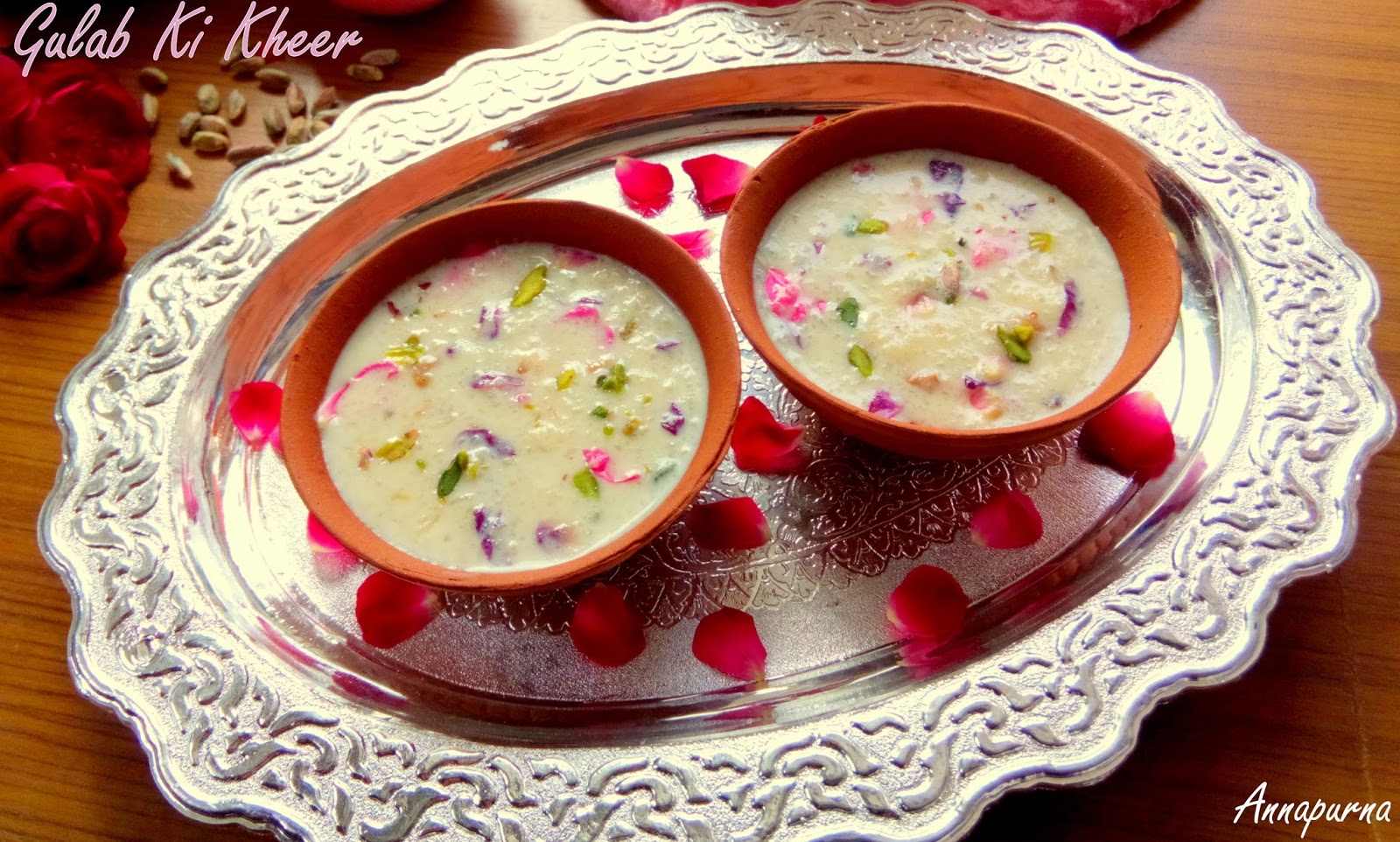 Annapurna: Gulab Ki Kheer / Rose Pudding Recipe