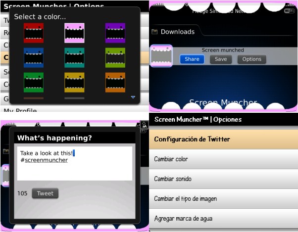 SCREEN MUNCHER PRO V3.4.0.4 | B L A C K B E R R Y THEME & APP