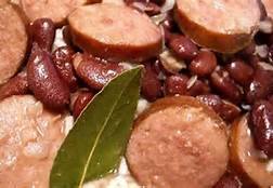 Clo's Sensuous Delights: Haricots Rouges Et Riz Aux Saucisses De Morteau...
