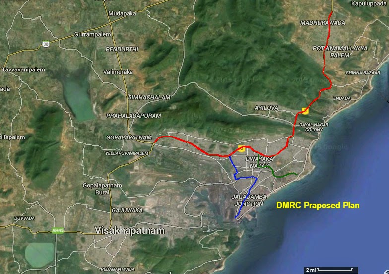 Dream India: Suggestions for better Metro Plan for Visakhapatnam.